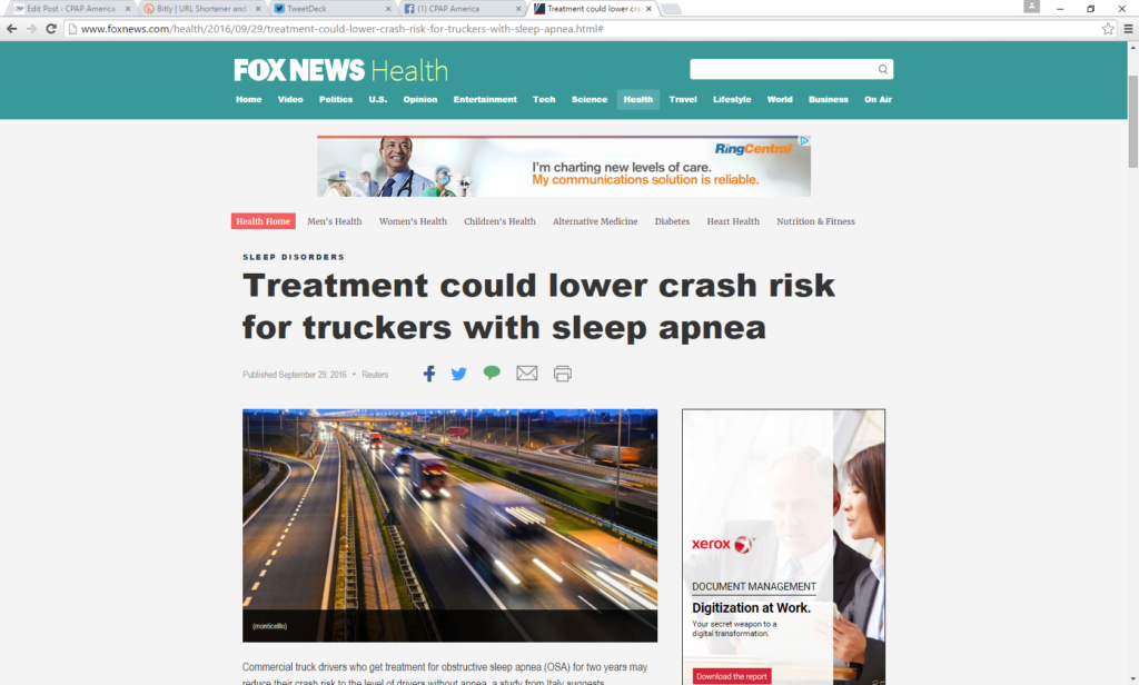 Study: Sleep Apnea Treatment For Commercial Drivers Is Beneficial ...
